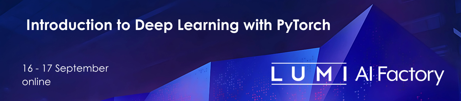 [ONLINE] Introduction to Deep Learning with PyTorch (16-17 September 2025): Overview ...